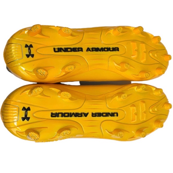 Under Armour | Shoes | New Under Armour Mens Yellow Black Cleats Size 6 ...